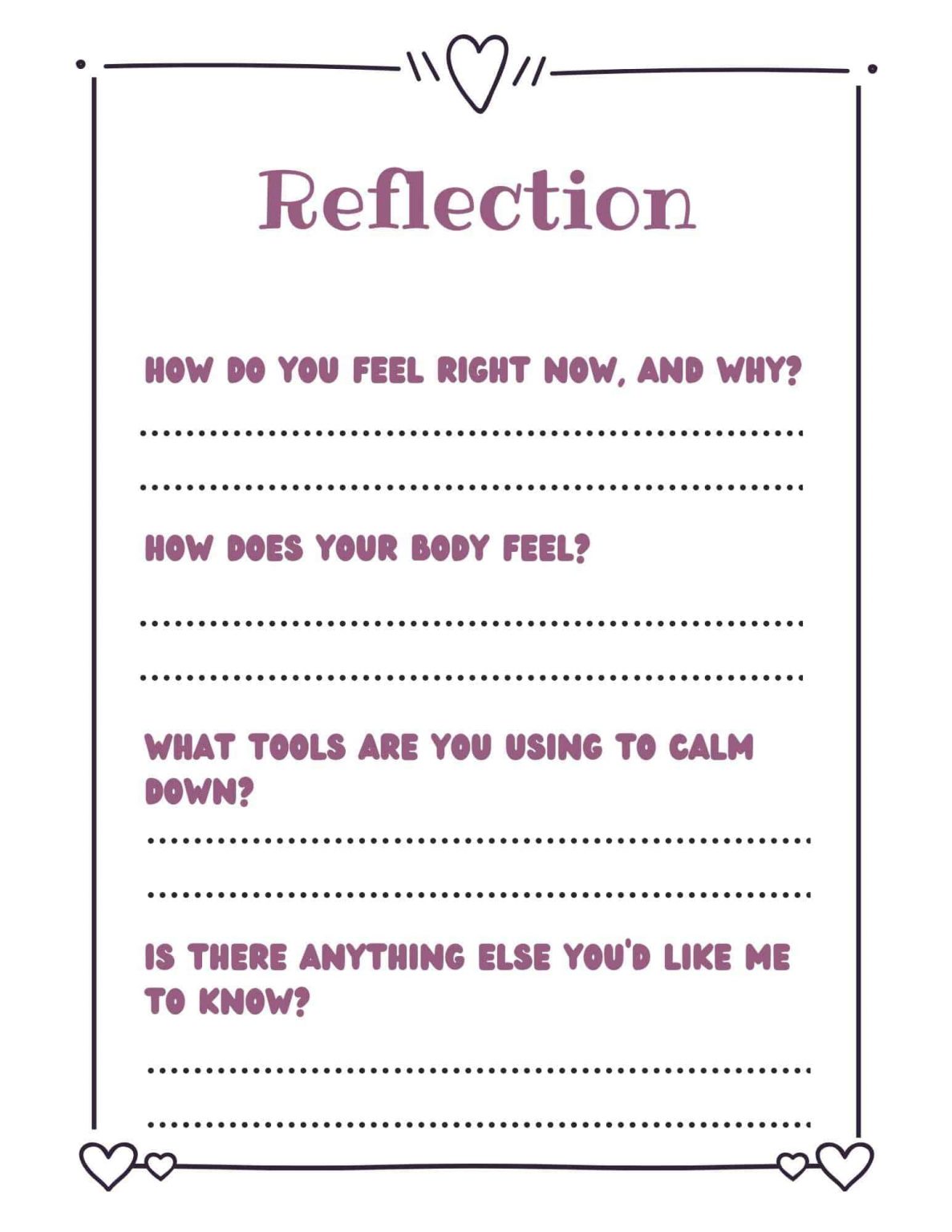 5 Essential Items For Your Child's Calm Down Corner & Free Printables ...