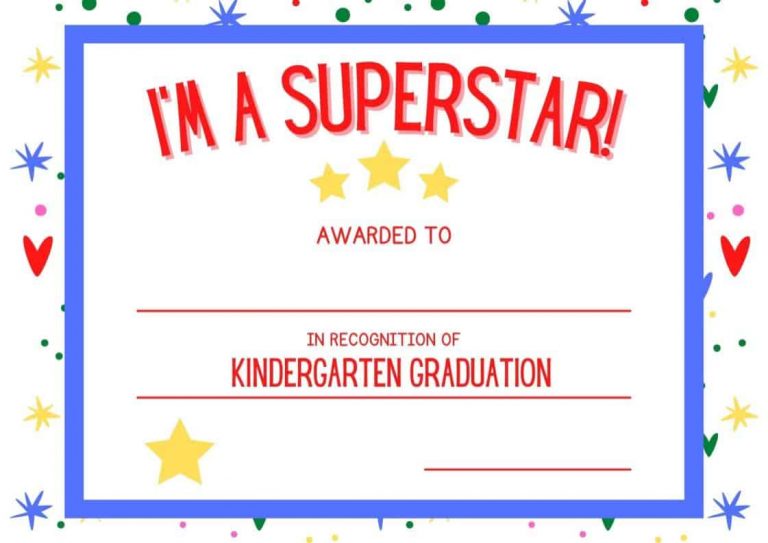 7 Free & Editable Kindergarten Graduation Certificates That Will Melt ...