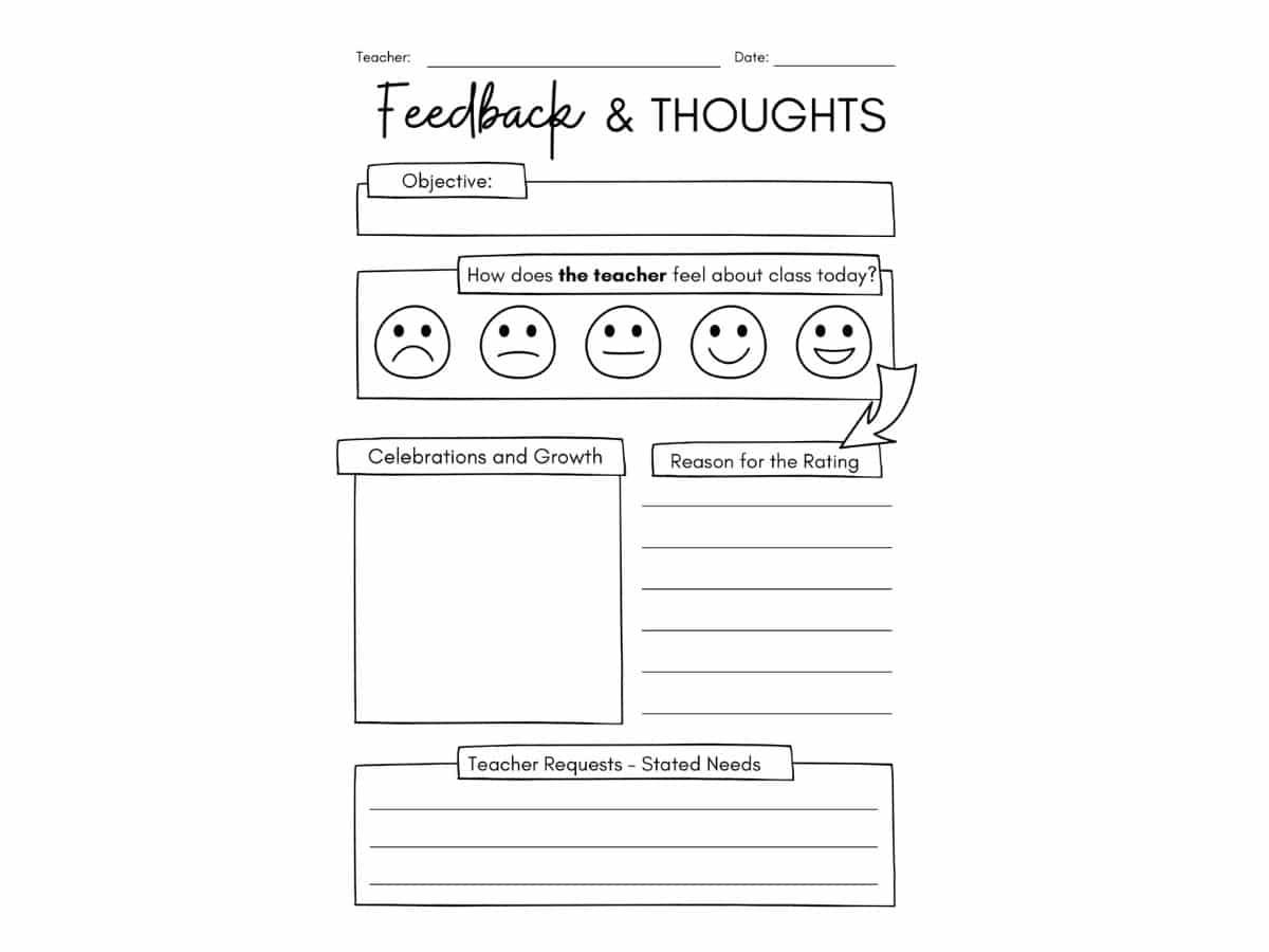 15 Great Examples Of Written Feedback To Teachers (plus Freebie PDFs ...